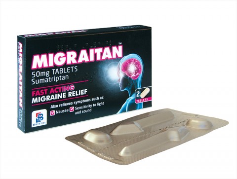 Bristol Laboratories | Sumatriptan base (Migraitan – as succinate salt)